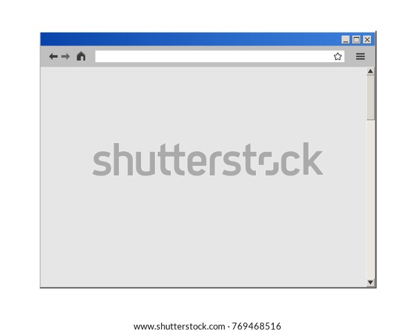 Old Style Retro Desktop Web Browser Stock Vector (Royalty Free ...