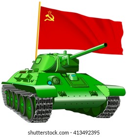 Old Tank On White Background Stock Vector (Royalty Free) 413492395 ...