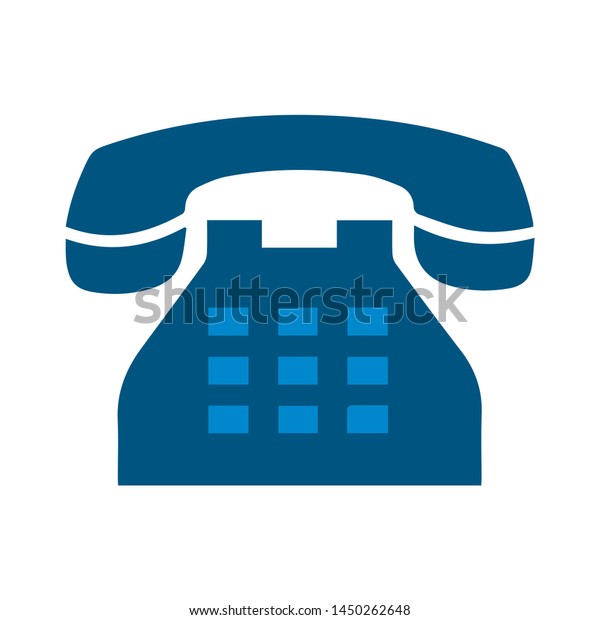 Old Telephone Icon Logo Element Illustration Stock Vector (Royalty Free ...