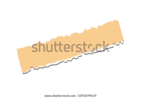 Old Torn Paper Ragged Edge Vintage Stock Vector (Royalty Free ...