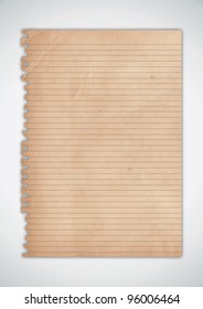 Old Torn Paper Texture Vector Stock Vector (Royalty Free) 96006464 ...