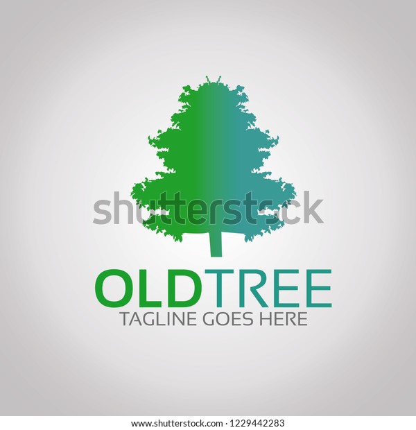 Old Tree Logo Template Stock Vector (Royalty Free) 1229442283 ...
