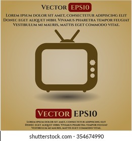 Old Tv Television Symbol Stock Vector (Royalty Free) 354674990 ...
