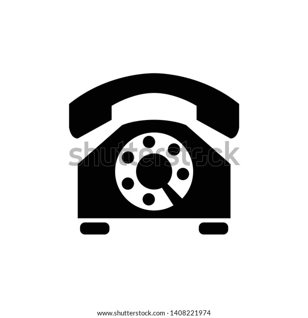 Old Typical Phone Icon Symbol Vector: เวกเตอร์สต็อก (ปลอดค่าลิขสิทธิ์ ...