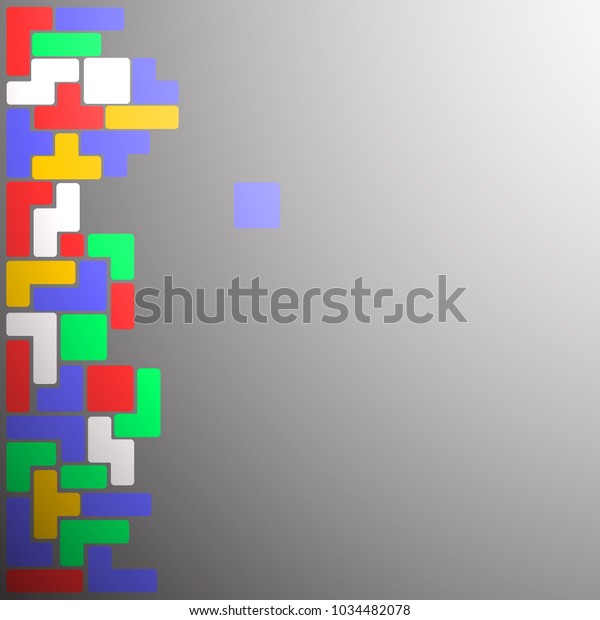 Old Video Game Background Brick Games Stock Vector (Royalty Free ...