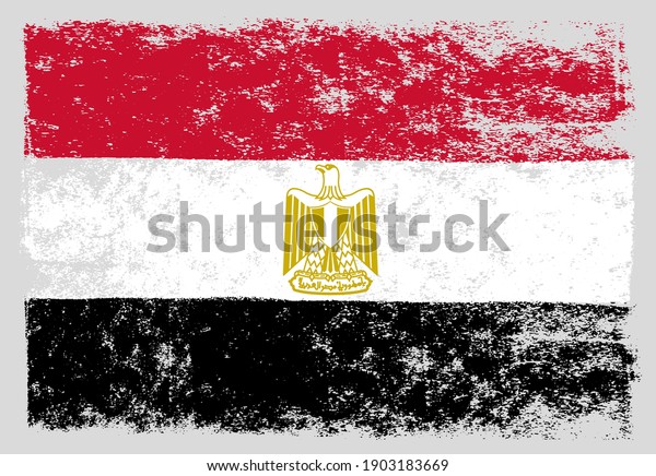 Old Vintage Flag Egypt Stock Vector (Royalty Free) 1903183669 ...