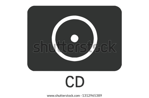 Old Vintage Radio Player Button Icon Stock Vector (Royalty Free ...