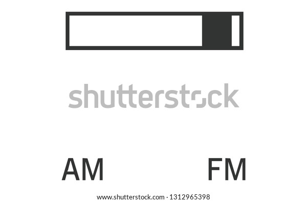 Old Vintage Radio Player Button Icon Stock Vector (Royalty Free ...