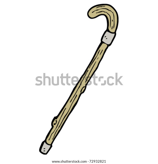 Old Walking Stick Cartoon Stock Vector (Royalty Free) 72932821