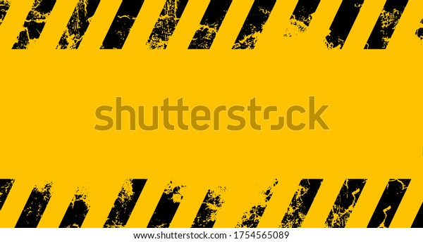 Old Warning Sign Black Stripes On Stock Vector (Royalty Free ...