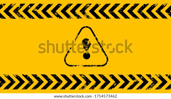 Old Warning Sign Black Stripes On Stock Vector (Royalty Free ...