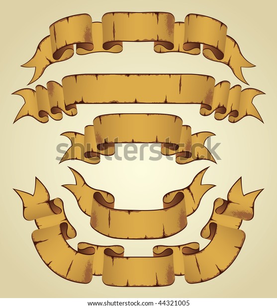 Old Worn Ribbon Decoration Stock Vector (Royalty Free) 44321005 ...