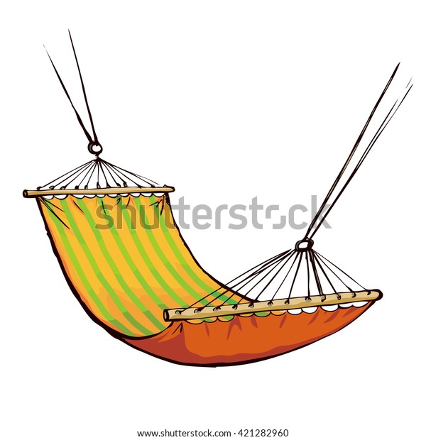 Old Woven Fabric Net Sling Hang Stock Vector (Royalty Free) 421282960 ...