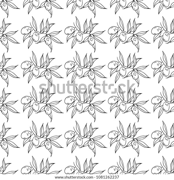 Olive Branch Vector Illustration Italian Sicilian Stock Vector (Royalty ...