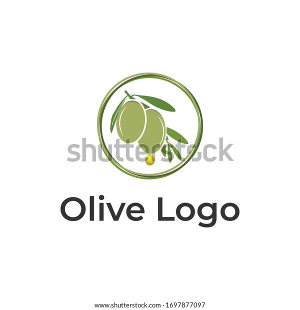 Olive Food Logo Design Template Stock Vector (Royalty Free) 1697877097 ...