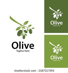 Olive Logo Design Template Icon Illustration Stock Vector (Royalty Free ...