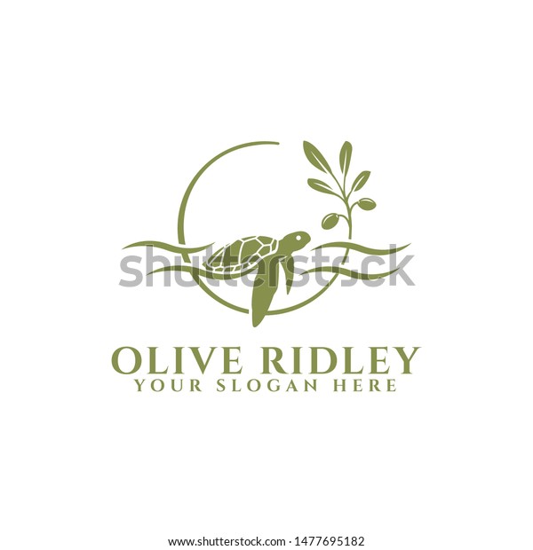 Olive Ridley Turtle Sea Logo Stock Vector (Royalty Free) 1477695182 ...