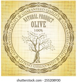 Olive Tree On Paper Olive Oil Stock Vector (Royalty Free) 255208930 ...