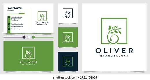 Oliver Logo Creative Abstract Concept Business Stock Vector (Royalty ...
