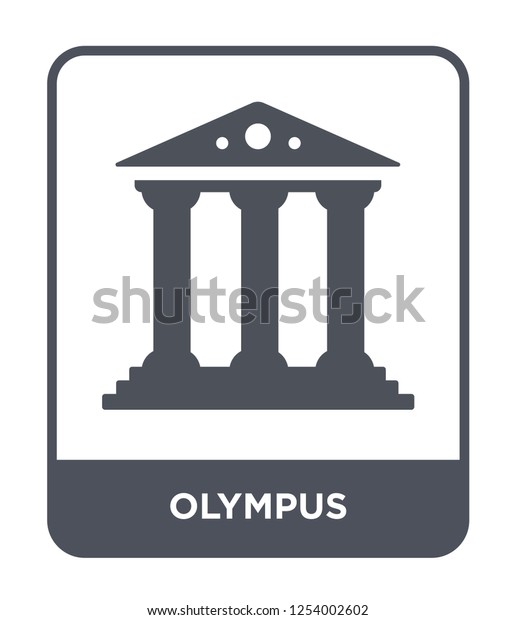 Olympus Icon Vector On White Background Stock Vector (Royalty Free ...