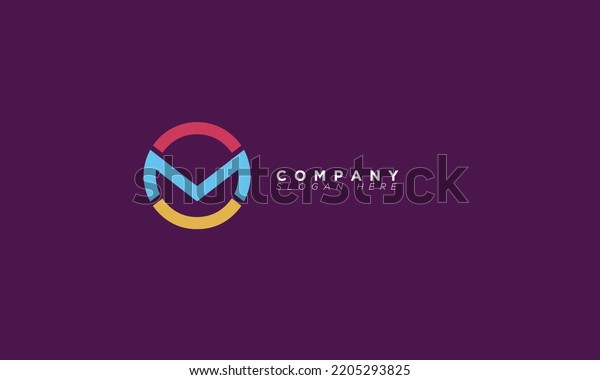 Om Alphabet Letters Initials Monogram Logo Stock Vector Royalty Free