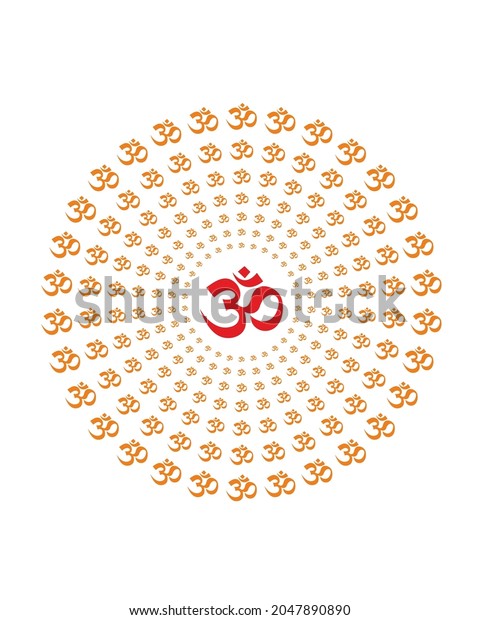 Om Design Concept Temples Houses Interior Stock Vector (Royalty Free ...