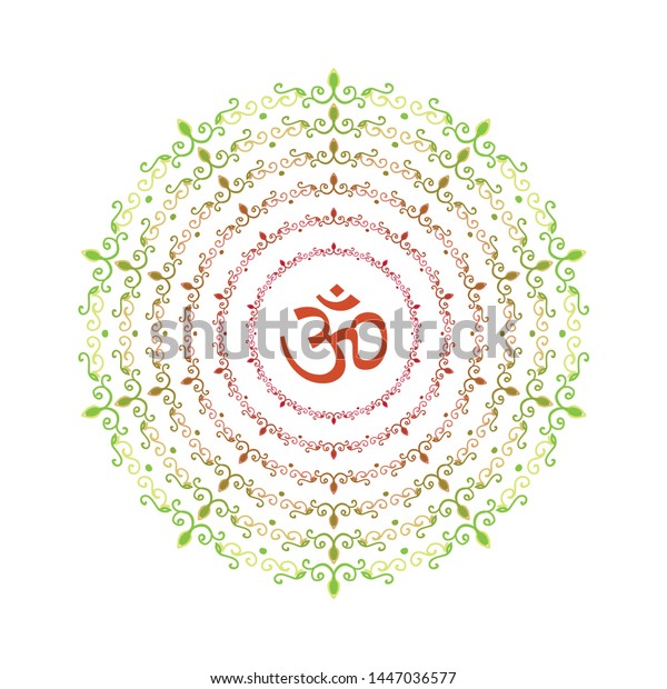 Om Karma Background Illustration Banners Poster Stock Vector (Royalty ...