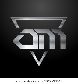 Om Logo Metal Logo Silver Logo: vector de stock (libre de regalías ...
