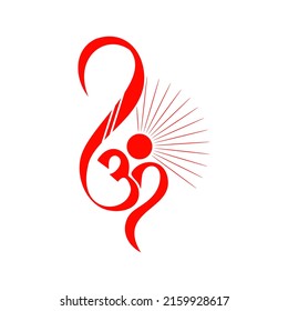 Om Mark Red Color Stock Vector (Royalty Free) 2159928617 | Shutterstock