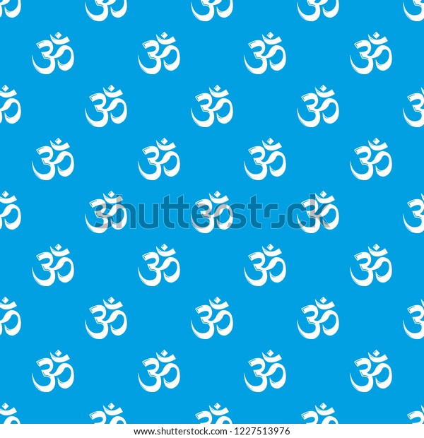 Om Symbol Hinduism Pattern Vector Seamless Stock Vector (Royalty Free ...