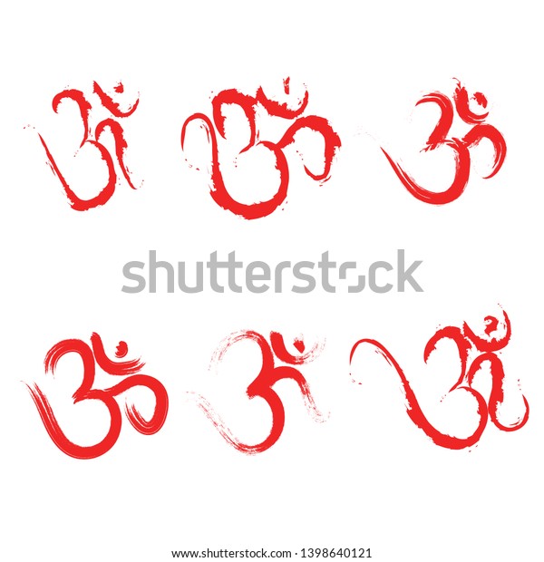 Om Vector Graphic Design Om Grunge Stock Vector (Royalty Free ...