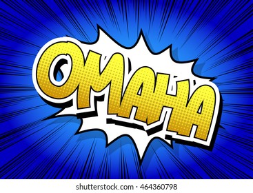 Omaha Comic Book Style Word Stock Vector (Royalty Free) 464360798 ...