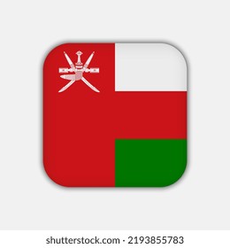 Oman Flag Official Colors Vector Illustration Stock Vector (Royalty ...