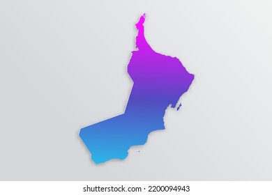 Oman Map World Map International Vector Stock Vector (Royalty Free ...