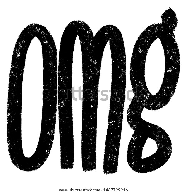 Omg Big Letters Vector Hand Drawn: เวกเตอร์สต็อก (ปลอดค่าลิขสิทธิ์ ...