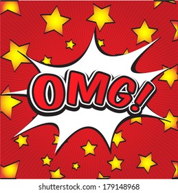 Omg Comic Speech Bubble Cartoon Stock Vector (Royalty Free) 179148968 ...