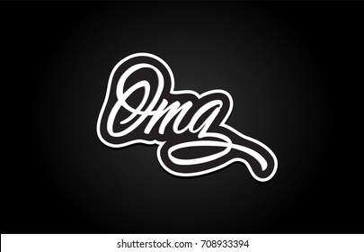 Omg Handwritten Hand Writing Text Concept Stock Vector (Royalty Free ...
