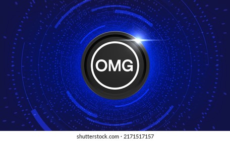 Omg Network Omg Crypto Currency Themed Stock Vector (Royalty Free ...