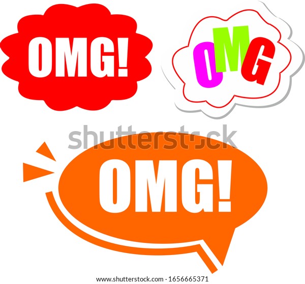 Omg Vector Icons Design Eps 10 Stock Vector (Royalty Free) 1656665371 ...