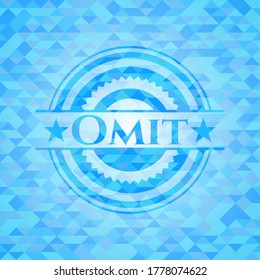 Omit Light Blue Emblem Mosaic Background Stock Vector (Royalty Free ...