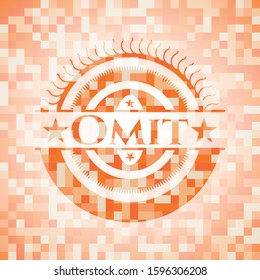 Safely Abstract Orange Mosaic Emblem Stock Vector (Royalty Free ...