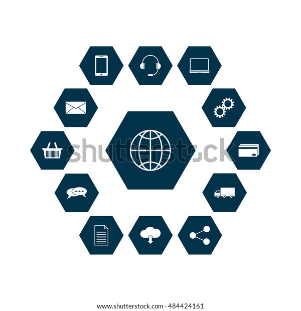 Omni Channel Icon Design Multi Channel Stock Vector (Royalty Free ...
