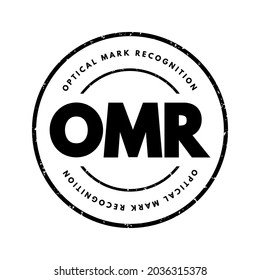 Omr Stock Illustrations, Images & Vectors | Shutterstock