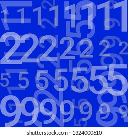 On Blue Background Lines Various Numbers Stock Vector (Royalty Free ...