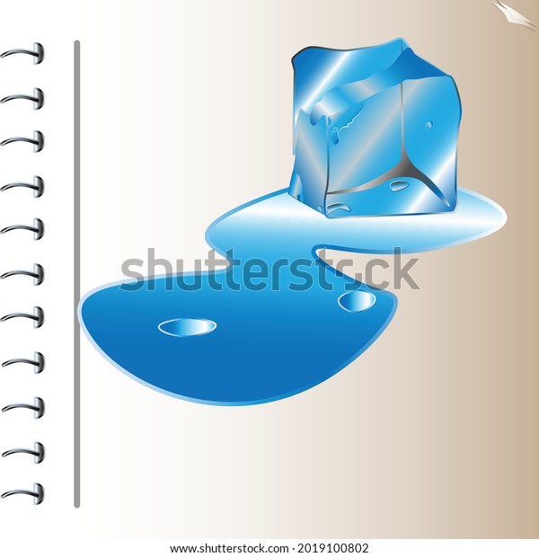 On Book Page There Image Melting Stock Vector (Royalty Free) 2019100802 ...