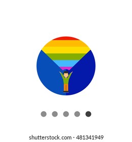 On Coming Out Icon Stock Vector (Royalty Free) 481341949 | Shutterstock