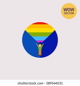 On Coming Out Icon Stock Vector (Royalty Free) 589544531 | Shutterstock