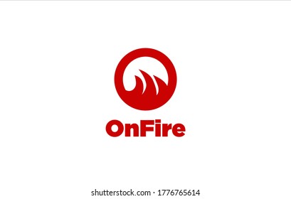 On Fire Logo Vector Templates Simple: เวกเตอร์สต็อก (ปลอดค่าลิขสิทธิ์ ...