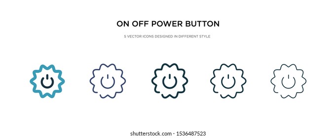 On Off Power Button Icon Different Stock Vector (Royalty Free ...