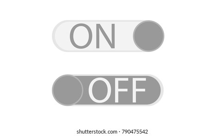 On Off Slide Button Button Icons Stock Vector (Royalty Free) 790475542 ...